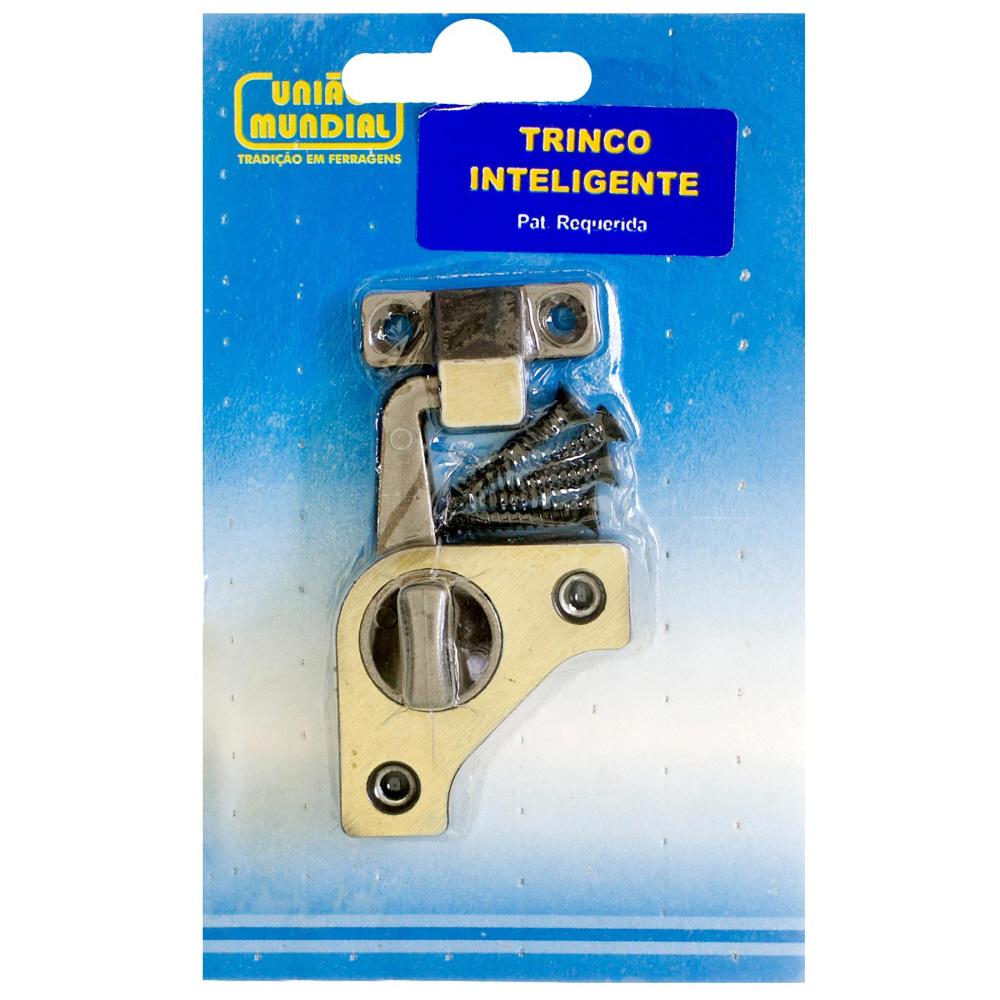 Trinco Inteligente para Porta Camarão Acabamento Latonado Oxidado União ...
