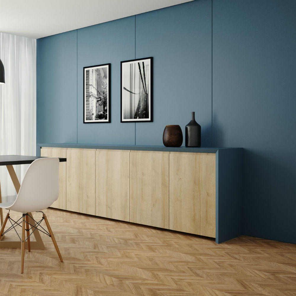 MDF BP Misto Essencial Azul Secreto/Branco 2.750 x 1.850 x 06mm Duratex ...