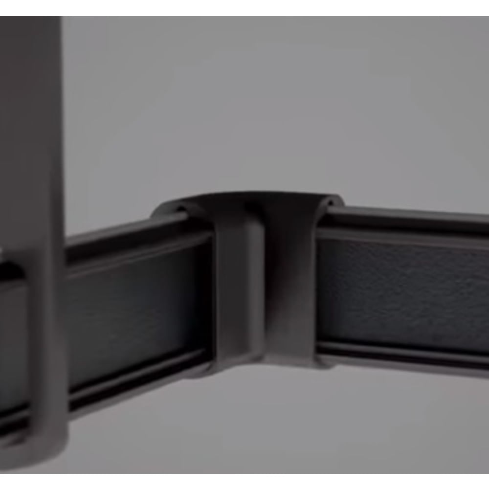 Suporte 90º Graus Bastão Cabideiro Vesto 28x12mm Acabamento Cromo ...