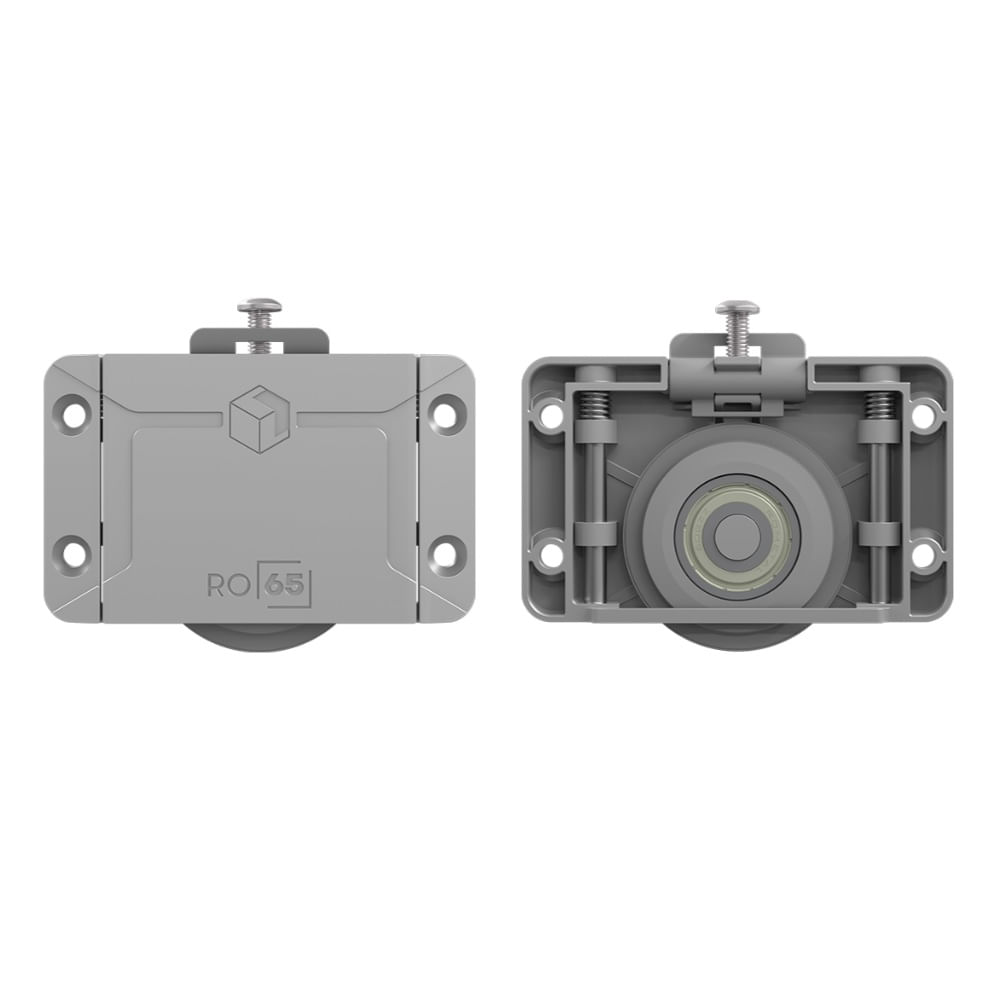 Sistema Deslizante RO 65 Prime (60 Kg) com Guia 4013 Sobreposto Prata ...