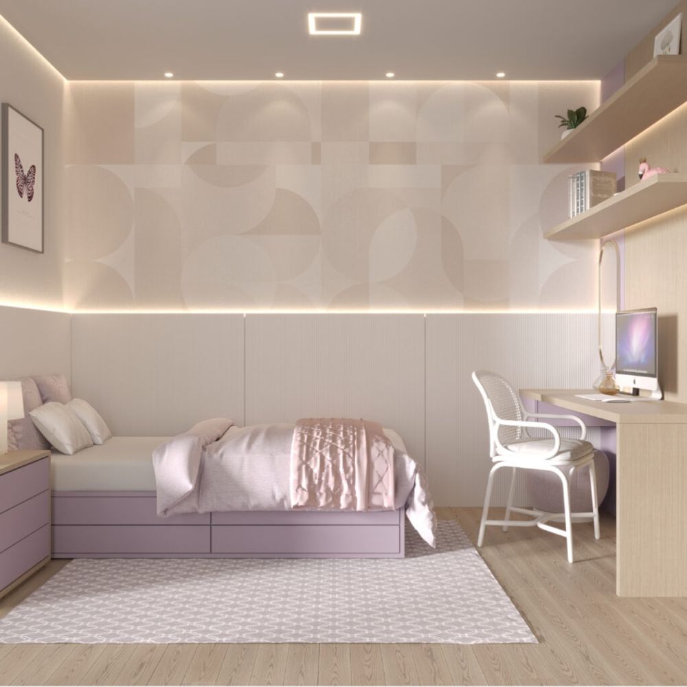 MDF BP Misto Matt Lavanda/Branco 2.750 x 1.850 x 06mm Arauco - Gasometro